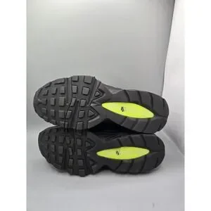 Nike | Shoes | Nike Air Max 95 Gs Black Volt Dark Grey Neon Laces ...
